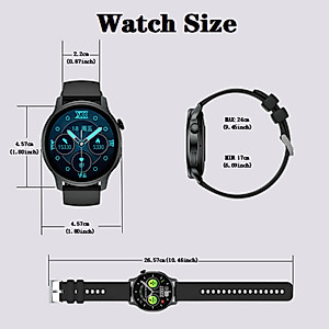 Smart Watch For Men Women Phone Call(Dial/Receive),bluetooth smartwatch,IP68 Waterproof Fitness Tracker,Multiple Sports Modes,Heart Rate Sleep Monitor,Pedometer,Music,Message Reminder,For Android iOS