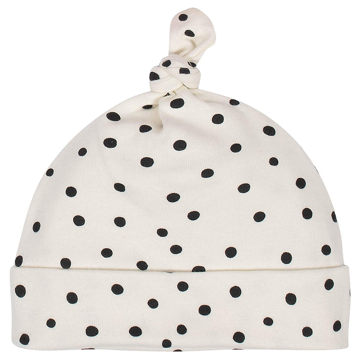 Grow by Gerber Baby Girls 4-Pack Caps, Orange/Yellow/Green/Ivory, Newborn