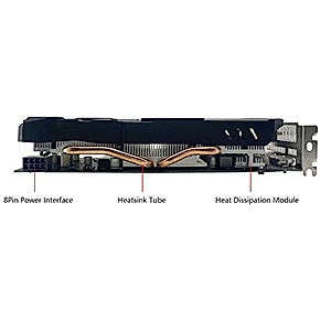 51RISC Radeon RX 580 8GB Graphics Card, GDDR5 256bit 2048SP VR Ready DisplayPort HDMI DVI-D Video Card for Gaming (RX 580 8GB)