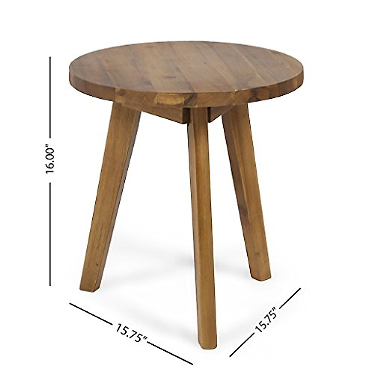 Christopher Knight Home Gino Outdoor Acacia Wood Side Table, Natural Finish