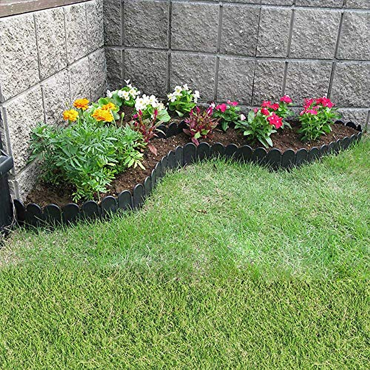 DSJGVN Garden, Wooden Border Fence, Fairytale Mini Garden, Privacy Fence Panel Fencing, Lawn Screening Border