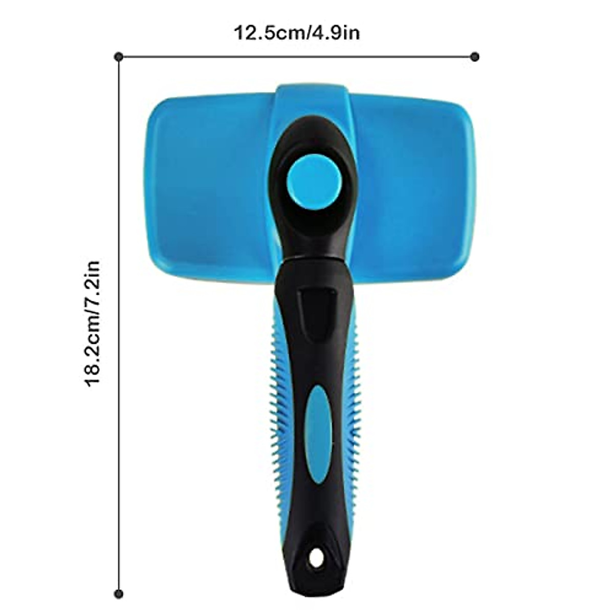 Dog and Cat Self Cleaning Slicker Brush & Pet Hair Removal Gloves for Cats and Dogs - Great for Deshedding/Grooming - Perfect for Long and Short Pet Hair - Great for Pets With Sensitive Skin