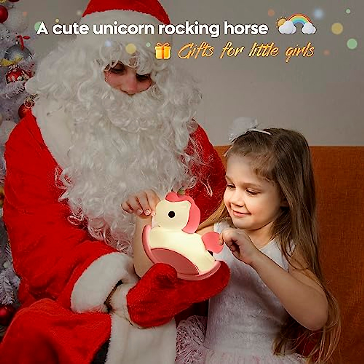 GZOKMOG Night Light for Kids, Touch Control Dimmable Baby Light, Cute Silicone Stress Relief Lamp for Kids, Gift for Girls and Boys (Pink)