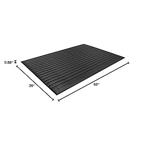Guardian 24030502 Air Step Anti-Fatigue Floor Mat, Vinyl, 3'x5', Black, Reduces fatigue and discomfort, Can be easily cut to fit any space