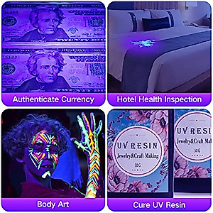 Vansky Black Light UV Flashlight Blacklight 12 LED Urine Detector for Dog/Cat/Pet Urine & Dry Stains and Bed Bug On Carpets/Rugs/Floor,Matching with Pet Odor Eliminator