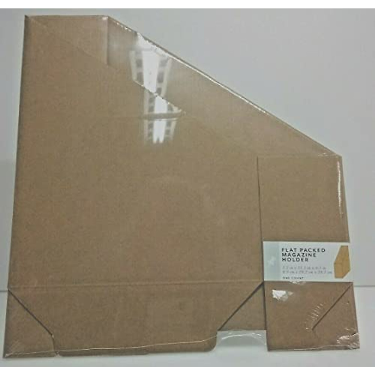 Horizon Flat Packed File & Magazine Holder 3.5"x11.5"x9.5" Cardboard B260 Brown - (Pack of 8)