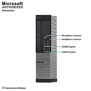 Dell Optiplex 9020 SFF Computer Desktop PC, Intel Core i5 Processor, 16 GB Ram, 2 TB Hard Drive, WiFi, Bluetooth 4.0, DVD-RW 1 inch LCD Monitor, Windows 10 Pro (Renewed)