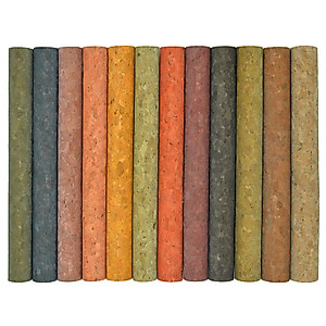 SorenCut 12 Pcs Cork Fabric Sheets, Cork Leather Sheets, Colored Cork Sheets, Cork Leather Fabric 8x12 Inch for Sewing Earrings, Purses, or Other DIY Craft