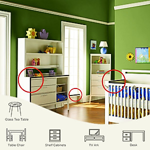 Tritina Corner and Edge Guards - 14ft (4.3m) [ 13ft Edge Cushion + 8 Corner Cushion ] Premium Childproofing Protector,Child Safety,Home Safety 1st Mamami (Brown)