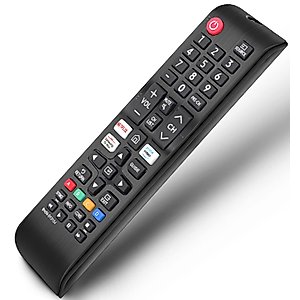 Gvirtue Remote Control BN59-01315J Replacement for Samsung-Smart-TV-Remote Samsung LED LCD QLED 4K 8K UHD 3D HDTV HDR Curved Crystal Smart TV with Netflix, Prime Video, Samsung TV Plus Button