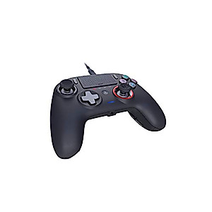 NACON PlayStation 4 Controller - Wired, USB-C, 4 Configurable Shortcut Buttons, Dual Concave Customizable Sticks, LED Player Status Indicator
