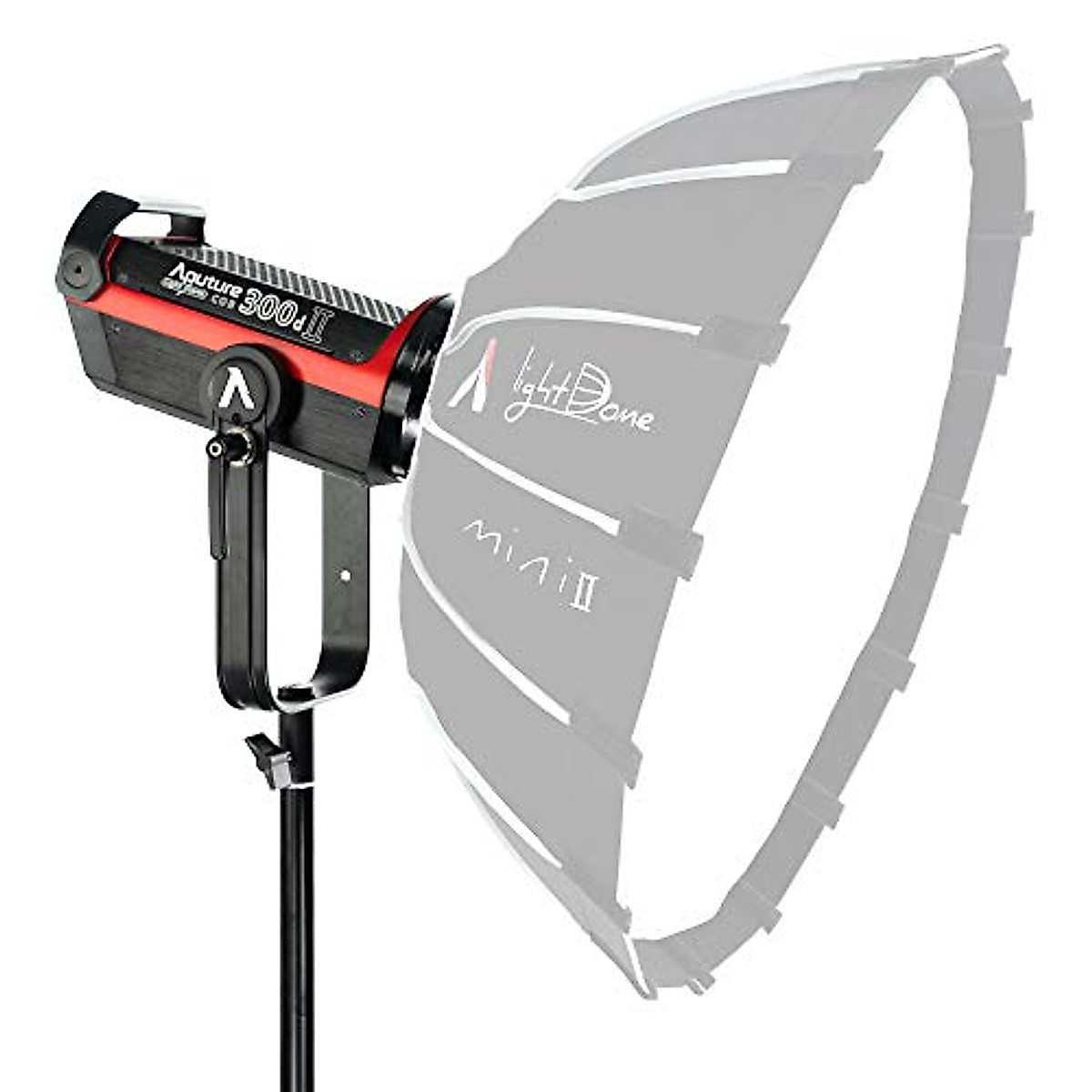 Aputure COB 300D II Led Video Light,Aputure 300d ii LED Photographic Lighting V-Mount CRI97+ TLCI97+ 55000lux@0.5M 5500k Sidus Link App Control 8 Built-in Lighting Effects 2.4G 100m Control