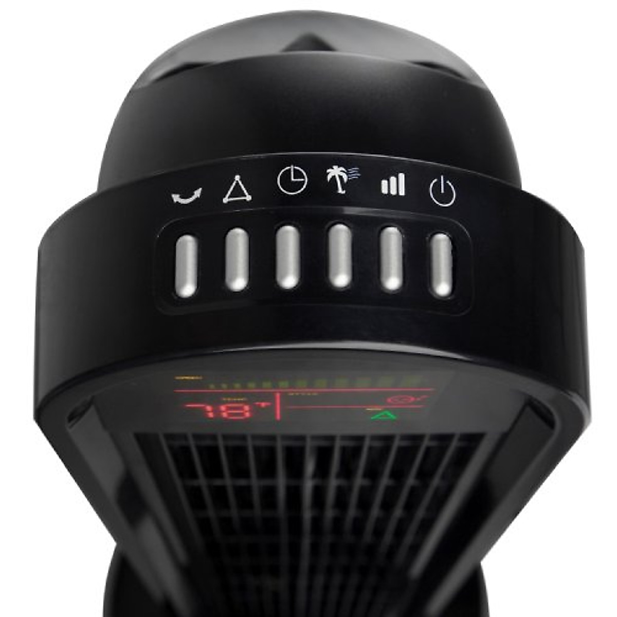 Ozeri 360 Oscillation, Micro-Blade Noise Reduction Technology Tower Fan, Black