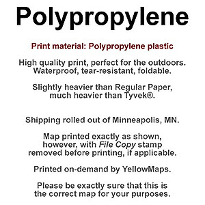 YellowMaps Buckeystown MD topo map, 1:24000 Scale, 7.5 X 7.5 Minute, Historical, 1952, Updated 1986, 26.7 x 22 in - Polypropylene