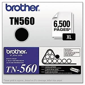 Brother TN560 - TN560 High-Yield Toner, 6500 Page-Yield, Black-BRTTN560 by Brother