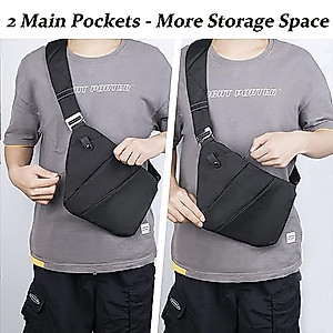 VADOO Personal Flex Bag, Anti-theft Crossbody Bag for Travel Sport Lightweight Sling Bag for Women and Men