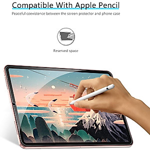 OMOTON [2 Pack] Screen Protector for iPad Air 5th Generation / 4th Generation, Compatible with iPad Air 5 / 4 10.9 Inch [Precise Cutout for Camera] [Work with Apple Pencil]