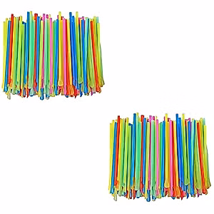 UPKOCH Smoothie Straws Bubble Tea Straws 300pcs Spoon Straws Flexible Drinking Straws, Straws, Extra Flexible Party Fancy Straws Smoothie Straws Bubble Tea Straws