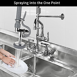 3 Pack Commercial Spray Valve Repair Kit for Most Commercial Sink Pre-Rinse Sprayer Spray Face Bumper and Screw Repair Part 1.42 GPM, Grey