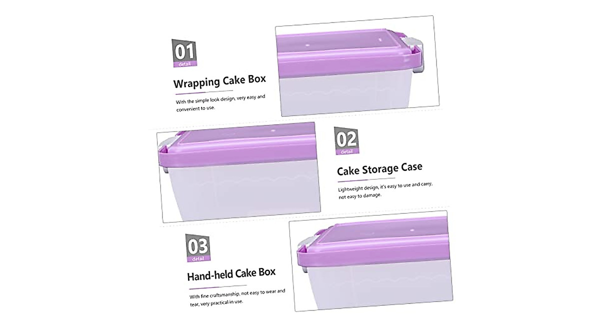 Alipis Portable Cake Box with Lockable Design | Reusable Cake Carrier