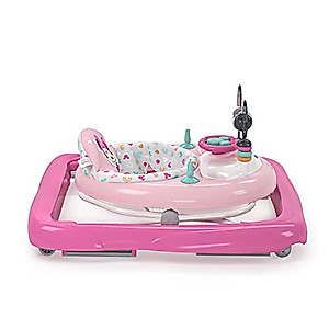 Disney Baby Minnie Mouse 2-in-1 Forever Besties Baby Walker - Easy Fold Frame and Removable-Toy Station, Age 6 Months+