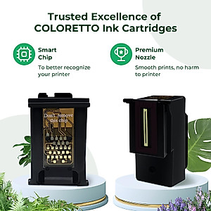 COLORETTO Remanufactured for Canon PG-260XL CL-261XL 260 261 XL (1 Black, 1 Color) Printer Ink Cartridges for PIXMA TS5320 TS6420 TR7020 All in One Wireless Printer High Yield Multipack