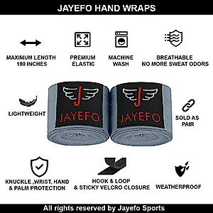 Jayefo Boxing MMA HANDWRAPS (Gray)