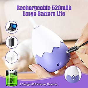 FEECOS Cat Toys, Cat Wand Toy Electronic Silicone PlushTail Toy Automatic Interactive Toy for Indoor Cats, USB Rechargeable Robotic Cat Moving Toys Pet Exercise Toys Kitten Toys