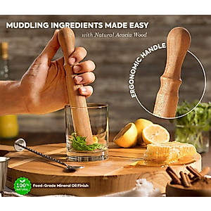 Mixology Bartender Kit with Stand | Home Bar Set with 25 Cocktail Recipes for Drink Mixing | Ideal Bartending Kit for Housewarming Gift | Premium Martini Cocktail Shaker Set with Bar Tools Accessories