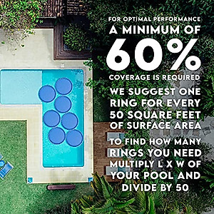 Solar Sun Rings 5' Round Solar Pool Heating - Blue