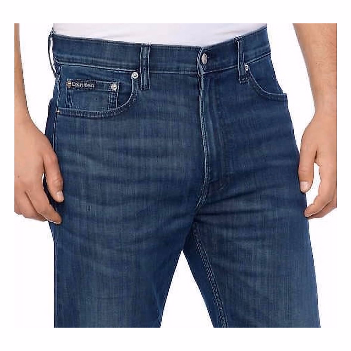 Calvin Klein Men's Slim Straight Jean (as1, Waist_Inseam, Numeric_36, Numeric_30, Secaucus HS)