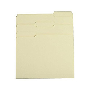 Staples 452830 100% Recy Reinforced Top-Tab File Folders 1/3 Cut Manila Letter 50/Bx