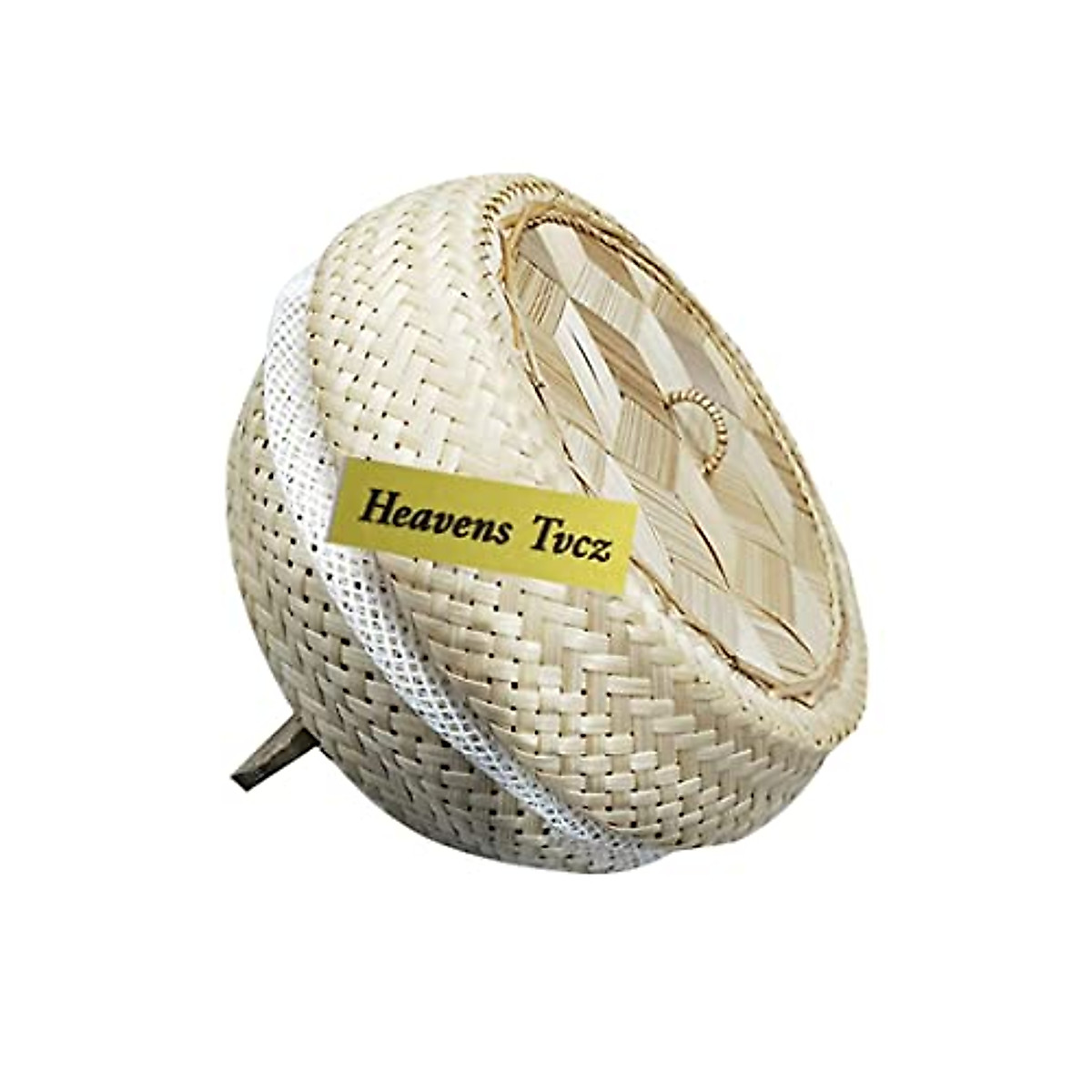 Heavens Tvcz Bamboo Rice Steamer Basket with Lid Sticky Rice Cooker Thai Home Electric Cooker Food Safe Free Cloth 1 piece