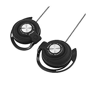 Earphones Universal 3.5mm Plug Wired Clip On Ear Sports Earphone Heavy Bass Headphone