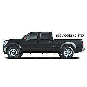 N-Fab Nerf Steps | Textured Black, Wheel-to-Wheel w/ Bed Access | C01105CC-6-TX | Fits 2001-2006 Chevrolet/GMC 2500 / 3500 Crew Cab 6.5' Standard Bed, SRW Gas / Diesel