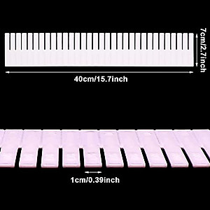 DUTWROY 12Pcs Adjustable Drawer Dividers 0.1Inch Thickness DIY Grid Dividers 40x7cm Plastic Organizer Separator for Socks Underwear Makeup Cosmetic Clothes