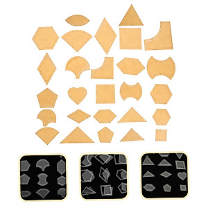 KONTONTY Patchwork Crafting Molds 27 Sets of Acrylic Quilting Templates Sewing and Craft Templates for Quilting