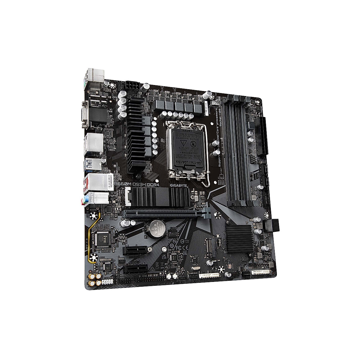 GIGABYTE B660M DS3H DDR4 (B660/ Intel/LGA 1700/ Micro-ATX/ DDR4/ Dual M.2/ PCIe 4.0/ USB 3.2 Gen2 Type-C/ 2.5GbE LAN/Motherboard)