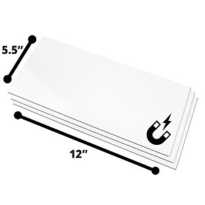 Strongest Magnetic Vent Covers (3-Pack), Flexible Floor Vent Cover, Cut to Size Air Vent Covers, Heat/AC Vent Covers for Home Ceiling Registers, 5.5" x 12" Vent Covers Magnet, Wall/Ceiling Vent Cover