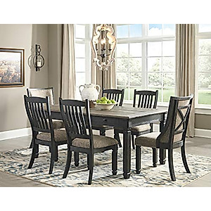 Signature Design by Ashley Tyler Creek Dining Room Upholstered Chair, 2 Count, Antique Black