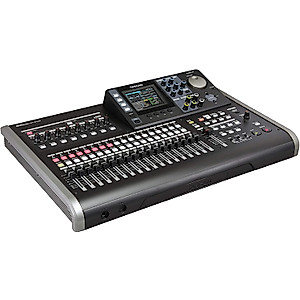 Tascam DP-24SD 24-Track Digital Portastudio Multi-Track Audio Recorder with Pro Headphone and Pair of EMB XLR Cables and Gravity Magnet Phone Holder Bundle