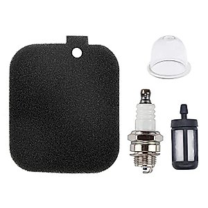 Aylux BG55 Air Filter with Fuel Filter Spark Plug Primer Bulb Tune up Kit for Stihl Blower BG45 BG46 BG55 BG65 BG85 SH55 SH85 BR45C Replaces 4229 120 1800