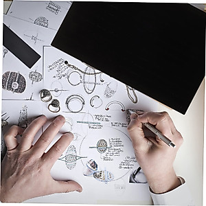 Cabilock 3pcs Ring Tray Core Ornament Earrings Ring Display Stand Ornament Display Stand Accessory Tray Trinket Tray Ring Holder Insert Foam Pad Sponge Black Jewelry Earring Display Holder