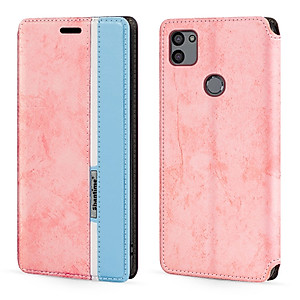 Shantime for Gigaset GS5 Lite Case, Fashion Multicolor Magnetic Closure Leather Flip Case Cover with Card Holder for Gigaset GS5 Lite (6.3”)