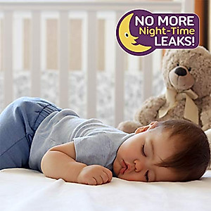 Dimples Booster Pads, Baby Diaper Doubler with Adhesive - Boosts Diaper Absorbency - No More leaks 30 Count (with Adhesive for Secure Fit) … (30 Count)