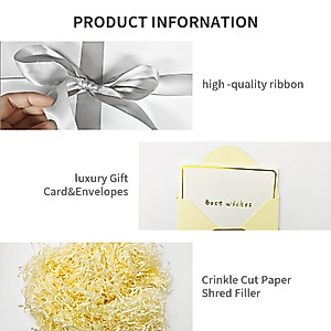 YINUOYOUJIA Large Gift Box 12x12x10 Inches,White Gift Boxes for presents,Birthday Gift Box,Present box Gift Box Packaging for Valentine's Day,Mother's Day,Christmas,Anniversaries…