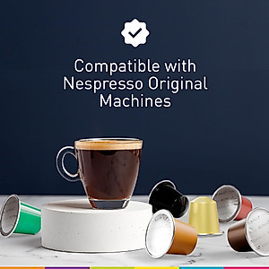 Bestpresso Coffee for Nespresso Original Machine 120 pods Certified Genuine Espresso Colombia Blend Pods Compatible with Nespresso Original 60 Days Satisfaction Guarantee