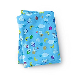 Bambino Velvet Dreams Blankie - Ultra Soft Super Plush Fleece Throw Blanket (60"x50") Blue