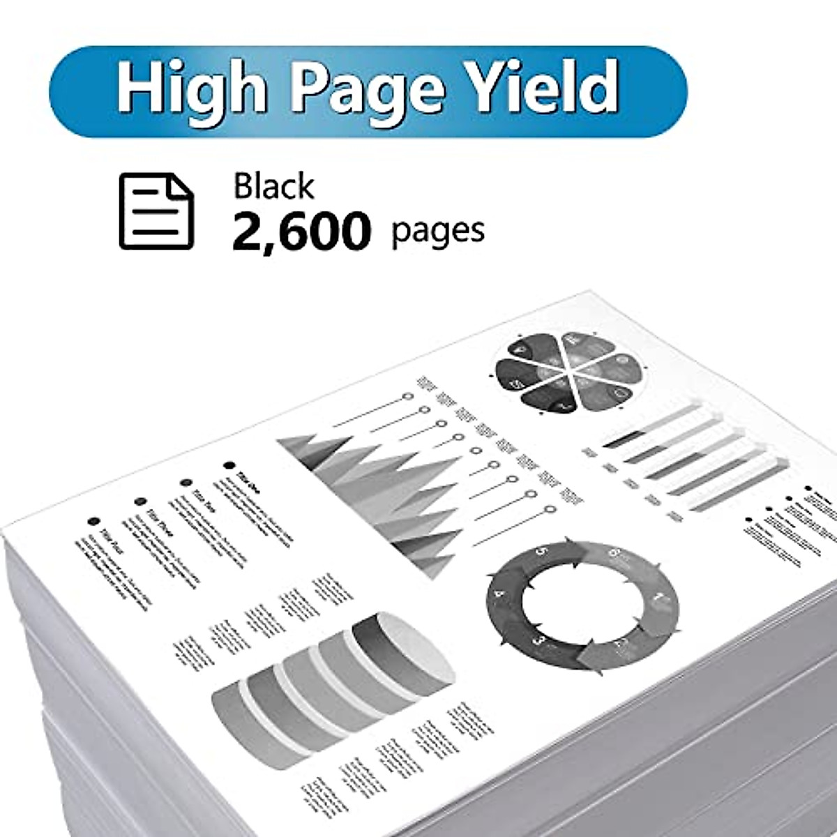 Drprint TN660 Toner Cartridge,Compatible for Brother TN 660 TN-660 TN630 TN-630 Toner, Use with Brother MFC-L2700DW MFC-L2740DW HL-L2300D HL-L2380DW HL-L2320D DCP-L2540DW Printers ,High Yield