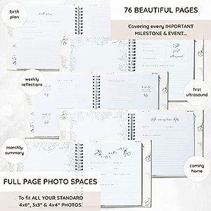 Keepsake Pregnancy Journal to Cherish Forever - A Pregnancy Book to Capture Every Milestone of Mom & Baby’s 9-Month Journey - Pregnancy Baby Journal For Expecting First Time Moms & Experienced Moms